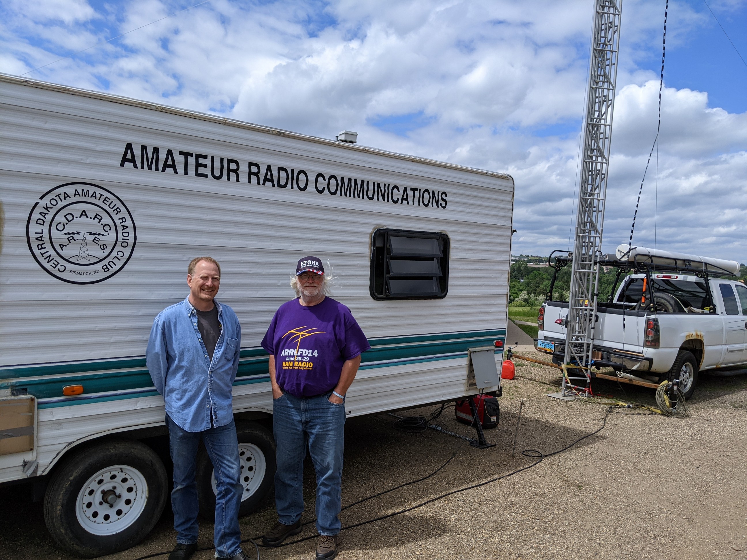 Bismarck Ham Club: Terry KF0HR and Randy